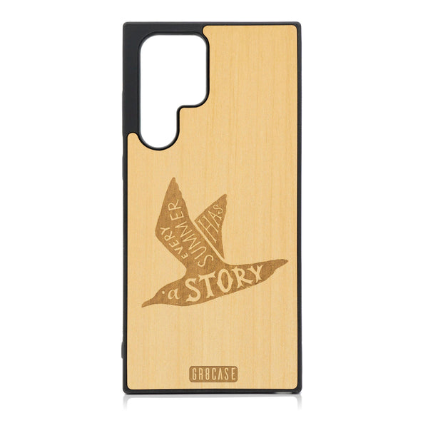 Every Summer Has A Story (Seagull) Design Wood Phone Case For Galaxy S